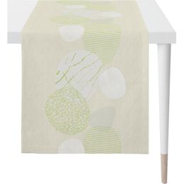 Apelt Tischl&auml;ufer &raquo;1601 LOFT STYLE&laquo; Jacquardgewebe gr&uuml;n Polyester, Viskose B/L: 48cm x 140cm, 1 Stk., rechteckig