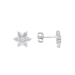 Firetti Damen Paar Ohrstecker &raquo;Schmuck Geschenk Silber 925 Ohrschmuck Sterne&laquo; mit Zirkonia (synth.) silber 9mm, Silber 925 (Sterlingsilber)