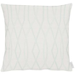 Apelt Dekokissen &raquo;Villa&laquo; Kissenh&uuml;lle mit F&uuml;llung, 1 St&uuml;ck blau Polyester B/L: 45cm x 45cm, 1 Stk.