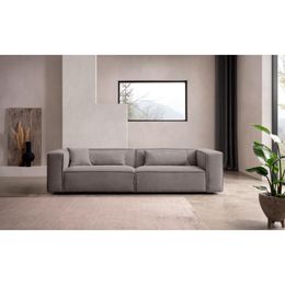 LeGer Home by Lena Gercke 3-Sitzer &raquo;PIARA, Cord, Couch mit Kedernaht&laquo; schwarze F&uuml;&szlig;e, bequemer Sitzkomfort beige 100% Polyester B/H/T: 275cm x 66cm x 