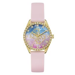 Guess Damen Quarzuhr &raquo;AVA&laquo; Armbanduhr, Damenuhr, Silikonarmband, analog Einheitsgr&ouml;&szlig;e