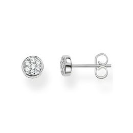 Thomas Sabo Damen Thomas Sabo Paar Ohrstecker &raquo;Sparkling Circles&laquo; mit Zirkonia (synth.) bunt 6mm, Silber 925 (recycelt)