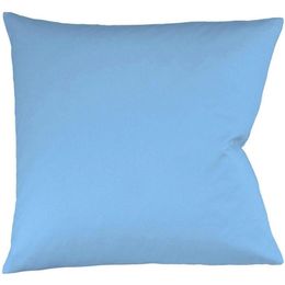 Fleuresse Kissenbezug &raquo;Colours Mako Satin, 100% Baumwolle, mit Rei&szlig;verschluss&laquo; Mako Satin, gl&auml;nzend, glatt, Premium Qualit&auml;t blau Mako-Satin, Mako-