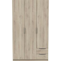 Demeyere Group Kleiderschrank &raquo;Ghost&laquo; Breite ca. 120cm, H&ouml;he ca. 200cm braun Holzwerkstoff Kronberg Eich, B/H/T: 119,4cm x 203cm x 51,1cm, Schubladen: