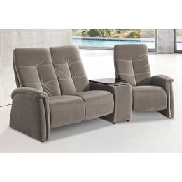 exxpo - sofa fashion 3-Sitzer &raquo;Tivoli, Kinosofa mit Tischablage & Stauraumfach, man. Relaxfunktion&laquo; mit Relaxfunktion grau Softlux -Kunstleder;