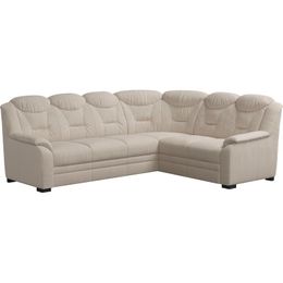 COTTA Ecksofa &raquo;Marcus L-Form&laquo; wahlweise mit Schlaffunktion & Stauraum beige 100% Polyester B/H/T: 263cm x 99cm x 211cm, Struktur soft, Bettfunktion 