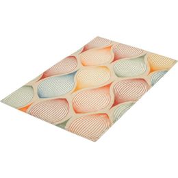 Kleine Wolke Badematte &raquo;Magic&laquo; H&ouml;he 15 mm rutschhemmend beschichtet fu&szlig;bodenheizungsgeeignet Badteppich, modernes Design, waschbar bunt Polyester rechteckig (70cm 