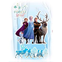 Komar Wandtattoo &raquo;Frozen 2 - Forest Spirit - Gr&ouml;&szlig;e 50 x 70 cm&laquo; selbstklebend, Wandsticker, Kinderzimmer bunt Folie B/H/T: 50cm x 70cm, Elch Prinzessinnen 