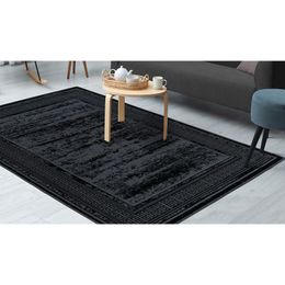 Kayoom Teppich &raquo;Kalevi 300&laquo; rechteckig 8 mm H&ouml;he Flachgewebe grau Polyester B : 80cm 1 Stk., 8mm, L: 150cm