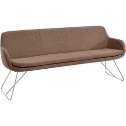 Musterring Essbank &raquo;Tavia&laquo; Schlittengestell in drei Ausf&uuml;hrungen, Breite 180, 200 oder 220 cm braun 100% PES B/H/T: 180cm x 87cm x 66cm, Chenille