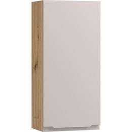 Welltime H&auml;ngeschrank &raquo;CABO, ged&auml;mpfte Scharniere&laquo; Kaschmir, griffloses Design, reversibel MDF Wotaneiche, B/H/T: 30cm x 64cm x 20cm, T&uuml;ren: 1 Stk.