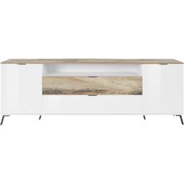 Home Affaire Sideboard &raquo;CASANOVA&laquo; Breite ca. 220 cm wei&szlig; B/H/T: 220cm x 75cm x 40cm, 2 Stk., 2 Stk.