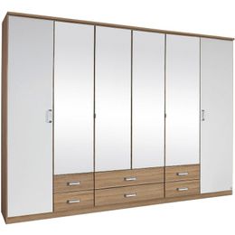 Rauch Kleiderschrank &raquo;Schrank Dreht&uuml;renschrank Garderobe Ankleide Schlafzimmerschrank GANDRA&laquo; Breiten 136/181/226/271 cm, H&ouml;he 212 cm, mit Oberkranz 