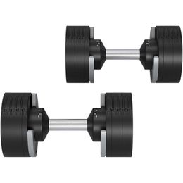 Horizon Fitness Dumbbell &raquo;verstellbare Hanteln&laquo; 40 kg Set, 2 verstellbare Hanteln, 24 Stk. tlg. schwarz 40 kg Dumbbell
