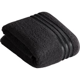 Vossen Saunatuch &raquo;Cult de Luxe&laquo; mit Glanzbord&uuml;re schwarz Walkfrottee, Obermaterial: 100% Baumwolle B/L: 100cmx150cm, 1 Stk., Walkfrottee