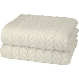 Ross Handt&uuml;cher &raquo;Sensual 9001&laquo; 100% Baumwolle beige Frottier, Obermaterial: 100% Baumwolle B/L: 50cmx100cm, 2 Stk., Frottier