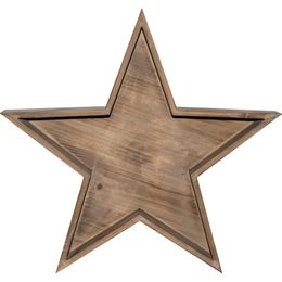 MyFlair Dekostern &raquo;Weihnachtsstern, Quania, Weihnachtsdeko&laquo; aus Holz, &Oslash; ca. 60 cm braun Holzwerkstoff B/H/T: 60cm x 60cm x 6cm