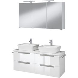 Welltime Badm&ouml;bel-Set &raquo;Malibu&laquo; Set, 2 Stk. tlg. wei&szlig; MDF B/H/T: 120cmcm