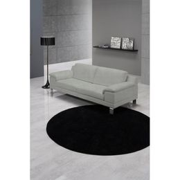 Egoitaliano 2,5-Sitzer &raquo;Shakira, Design und Sitzkomfort auf hohem Niveau, tolle Details&laquo; bequeme Armlehne und R&uuml;ckenlehne grau Luxus-Micofaser Lederoptik (100% 