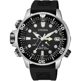 Citizen Herren Taucheruhr &raquo;Promaster Eco-Drive Aqualand 200m&laquo; Armbanduhr, Herrenuhr, Solar, bis 20 bar wasserdicht, Datum schwarz Einheitsgr&ouml;&szlig;e