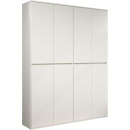 Home Affaire Garderoben-Set &raquo;Novara&laquo; Komplett-Set, 2 Stk. tlg. wei&szlig; Holzwerkstoff, Kunststoff B/H/T: 148cmcm x 191cmcm x 34cmcm
