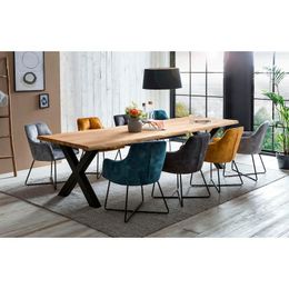 Home Affaire Esstisch &raquo;Tristan&laquo; mit Baumkante beige B/H/T: 280cm x 77cm x 110cm