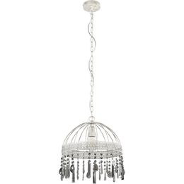 Eglo H&auml;ngeleuchte &raquo;STEELEVILLE&laquo; E27 1 Stk. H&auml;ngeleuchte in braun und wei&szlig; aus Stahl - exkl. E27 - 1X40W braun &Oslash; 41cm H: 120cm, 1 Stk.