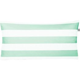 Irisette Kissenbezug &raquo;Tape 8577&laquo; in einer hochwertigen Qualit&auml;t gr&uuml;n Mako-Satin, Obermaterial: 100% Baumwolle B/L: 80cm x 40cm, 1 Stk., Mako-Satin