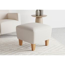 Sit & More sit&more Polsterhocker &raquo;Bosse&laquo; beige B/H/T: 56cm x 46cm, Luxus-Microfaser ALTARA NUBUCK