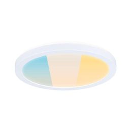 Paulmann LED Panel &raquo;Atria Shine 3000K IP44 White Select rund&laquo; LED-Modul 1 Stk. Tageslichtwei&szlig; Farbwechsler, Farbsteuerung bunt 1, &Oslash; 19cm H: 3,2cm, 1 Stk.