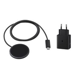 Samsung Wireless Charger &raquo;Magnet Wireless Charger 25 W mit Schnellladeadapter&laquo; Kunststoff Flexibles & gewebtes Kabel f&uuml;r Bewegungsfreiheit beim Laden mit 1,5 