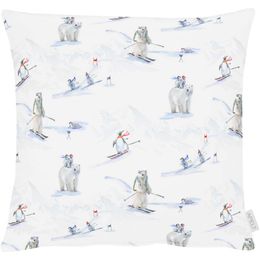 Apelt Dekokissen &raquo;5800&laquo; blau Baumwolle, Polyester B/L: 48cm x 48cm, 1 Stk.