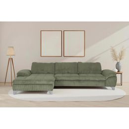 Die PlanBar Ecksofa &raquo;Recamiere MP-IN14007 L-Form, Breite 318 cm&laquo; wahlweise mit Schlaffunktion und verstellbaren Kopfst&uuml;tzen 100% Polyester B/H/T: 