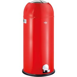 Wesco M&uuml;lleimer &raquo;Kickmaster Maxi&laquo; 1 Beh&auml;lter Abfallsammler mit D&auml;mpfer, 40 Liter rot Stahlblech B/H/T: 37,5cm x 83cm x 37,5cm, 40 l