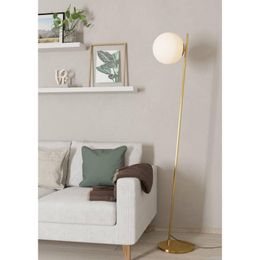 Eglo Stehlampe &raquo;RONDO 4 Stehlampe, Stahl und Glas, E27, IP20, Wohnzimmerlampe, Lampe&laquo; E27 1 Stk. Stehleuchte, L35,5 x B25 x H174,50 cm, messing-