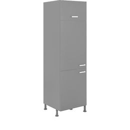 Optifit K&uuml;hlumbauschrank &raquo;Parma&laquo; Breite 60 cm grau Holzwerkstoff anthrazit, B/H/T: 60cm x 211,8cm x 58,4cm, T&uuml;ren: 2 Stk., Komplettausf&uuml;hrung