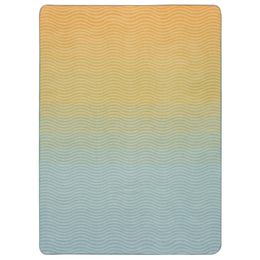 Biederlack Wohndecke &raquo;Wohndecke Ocean Nuance&laquo; beschwingtes Wellendessin mit Reliefstruktur bunt Baumwolle, Polyacryl, Polyester B/L: 150cm x 200cm
