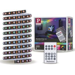 Paulmann LED-Streifen &raquo;Dynamic Rainbow RGB 1,5m 3W 60LEDs/m 5VA&laquo; 1 Stk.-flammig wei&szlig; Dioden 180 Stk. Flammen 1 Stk., Gesamtl&auml;nge 4,91m