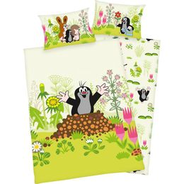 Quelle Babybettw&auml;sche &raquo;Der kleine Maulwurf&laquo; mit tollem Motiv bunt Renforc&eacute;, Obermaterial: 100% Baumwolle B/L: 100cm x 135cm, 1 Stk., 1 Stk., Renforc&eacute;, B/L: 