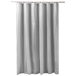 ADOB Duschvorhang Breite 180 cm H&ouml;he 200 cm grau Polyethylen-Vinylacetat (PEVA) B/H: 180cm x 200cm