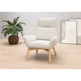 Home Affaire Sessel &raquo;Basic Relaxsessel, Design und Komfort, bequem, Breite 82cm&laquo; Extra hohe R&uuml;ckenlehne wei&szlig; 88% Polyester, 12% Polyacryl Cord, 