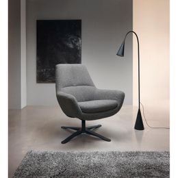 BETYPE Drehsessel &raquo;Be Organic Standard Back, Loungesessel&laquo; in elegantem Design mit Drehfunktion grau 95% Polyester, 5% Polyacryl Boucl&eacute;, Drehfunktion,