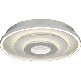 Globo LIGHTING Deckenleuchte &raquo;MILES&laquo; LED-Modul 1 Stk. LED-Deckenleuchte mit 3D-Effekt, dimmbar, modern & hell silber 1, &Oslash; 40cm H: 7,3cm, 1 Stk.