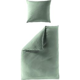 Bierbaum Bettw&auml;sche &raquo;Elegant uni&laquo; 3 Mako-Satin, 100 % Baumwolle, Uni, pflegeleicht gr&uuml;n Mako-Satin, Obermaterial: 100% Baumwolle B/L: 200cm x 220cm, 1