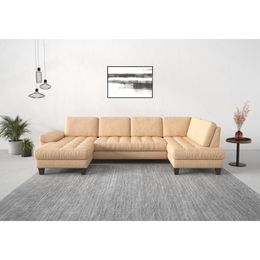 Sit & More sit&more Wohnlandschaft &raquo;Westham U-Form&laquo; wahlweise mit Schlaffunktion, Bettkasten, Sitztiefenverstellung braun 100% Polyester B/H/T: 338cm x 88cm x 