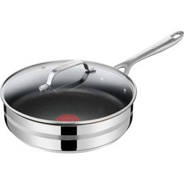 Tefal Schmorpfanne &raquo;Jamie Oliver Cook Smart, &Oslash; 25 cm, Pfanne Induktion, Thermo-Signal&laquo; Edelstahl Antihaftversiegelung, geeignet f&uuml;r alle Herdarten, E31033 