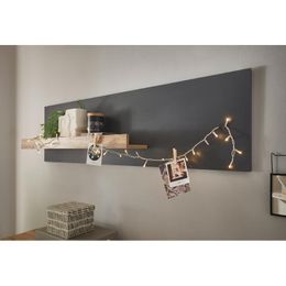 OTTO home Wandregal &raquo;WESTMINSTER&laquo; im romantischen Landhausstil, exclusiv by Otto grau Holzwerkstoff B/H/T: 138cm x 40cm x 17cm