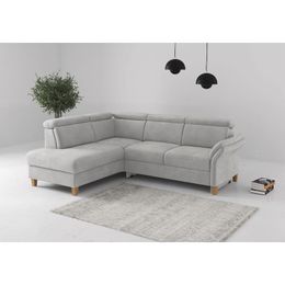 OTTO home Ecksofa &raquo;Glendale, L-Form&laquo; inkl. Kopfteilverstellung, wahlweise mit Vorziehsitz und Bettkasten 90% Polyester, 10% Polyamid B/H/T: 247cm x 