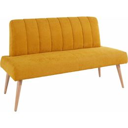 exxpo - sofa fashion Sitzbank &raquo;Costa, moderne R&uuml;ckensteppung, bequem und elegant, hoher Holzfu&szlig;&laquo; hochwertige Detailverarbeitung, Frei im Raum stellbar