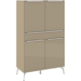 set one by Musterring Highboard &raquo;Reno&laquo; 1 Stk. tlg. Mit Winkelfu&szlig; in diversen Farben, 155 cm H&ouml;he & Farbauswahl Glas, Holzwerkstoff B/H/T: 92cm x 155cm